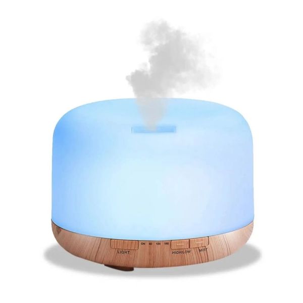 Platinet Aroma Diffuser HumidiFier with RGB Milky Wood Base