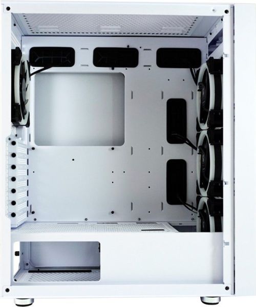 LC Power Gaming 802W White Wanderer X RGB Tempered Glass White