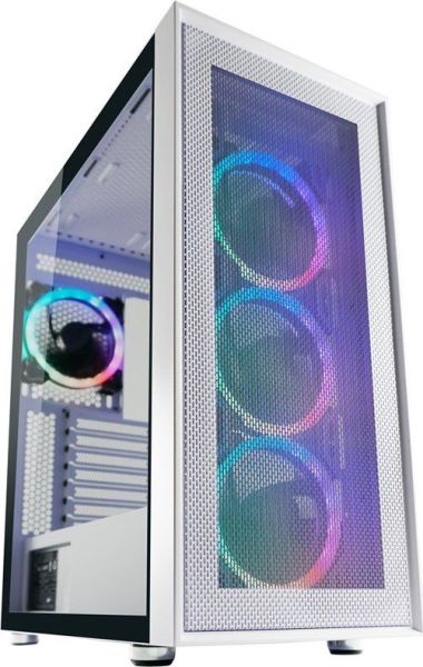 LC Power Gaming 802W White Wanderer X RGB Tempered Glass White